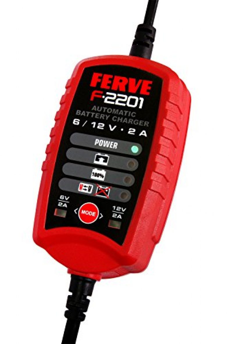 Ferve F-2201 Cargador de Baterías - Cargador de Baterías Coche