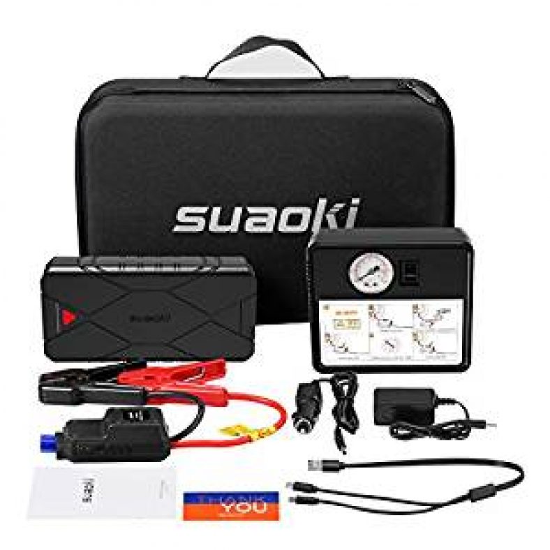 Suaoki U10 - Jump Starter de 20000mAh naranja - Cargador de Baterías Coche